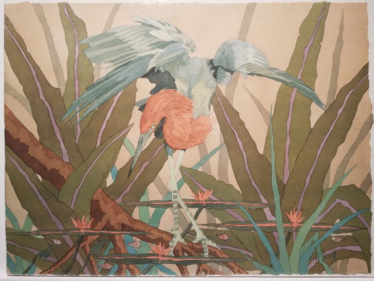Heron Fishing by Dan Goad | Abreu Gallery