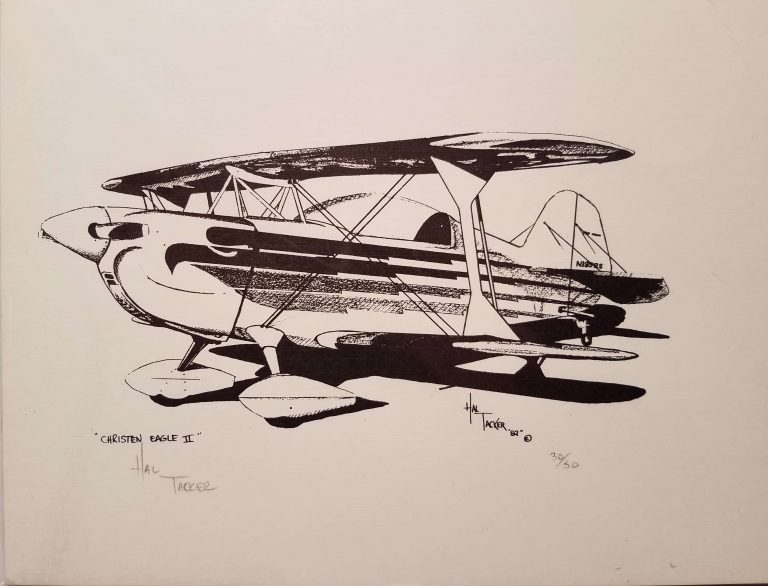 Original Art by Hal Tacker | Christen Eagle II | Abreu Gallery