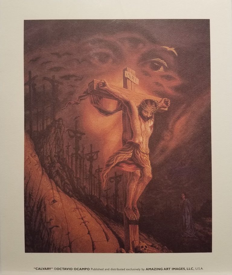 Calvary by Octavio Ocampo | Religious Prints | Abreu Gallery