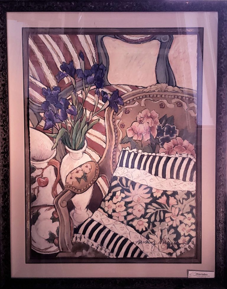 Floral Comfort by Mary Mark | Oil Stick | Abreu Gallery